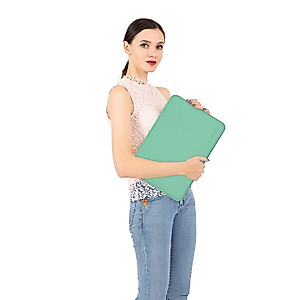 MOSISO Laptop Sleeve Compatible with MacBook Air/Pro, 13-13.3 inch Notebook, Compatible with MacBook Pro 14 inch M3 M2 M1 Chip Pro Max 2024-2021, Neoprene Bag with Small Case, Biscay Green