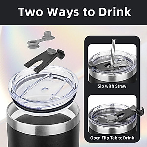 MEZMUT 20oz Coffee Tumbler with Lid and Straw Double Wall Vacuum Insulated Cup Stainless Steel Travel Mugs Insulated for Hot and Cold Leakproof Powder Coated Tumbler for Indoor and Outdoor