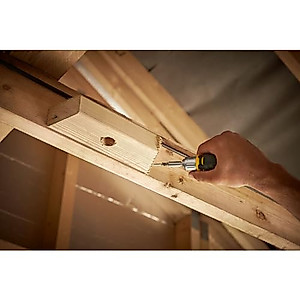 Stanley FMHT0-62688 Bit-Screwdriver with 6 Bits PH/PZ, Black/Yellow