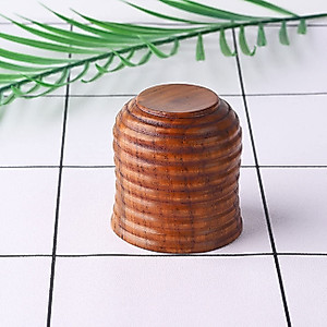 Wooden Tea Cups 4 Pack Top-Grade Natural Solid Wood Tea Cup Wine Mug for drinking Tea Coffee Wine Beer Hot Drinks