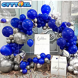 CYTTOKL Blue Latex Balloons 12 inch 200 Pack Matte Helium Balloon for Birthday Wedding Baby Shower Party Decorations