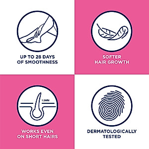 Veet Leg and Body Hair Remover Cold Wax Strips, 40 ct (Pack of 3)