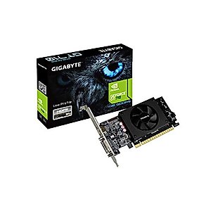 GIGABYTE GeForce GT 710 1GB Graphic Cards and Support PCI Express 2.0 X8 Bus Interface. Graphic Cards GV-N710D5-1GL REV2.0
