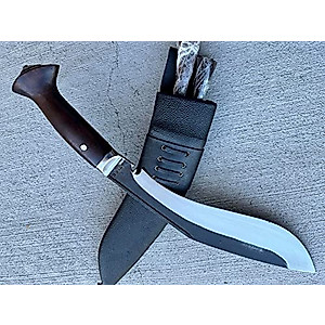 Kukri Supplier - 11″ Traditional Farmer Daily Work Rust Free Khukuri - Hand Forged Full Tang Sharpen Blade - EGKH Factory Outlet in Nepal - High Carbon Steel Knives