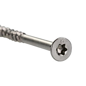 Simpson Strong-Tie SSDWP3S305 Deck-Drive DWP Wood SS Screw (Collated) — 10 x 3 in. T25 6-Lobe Type 305 (1000-Qty)