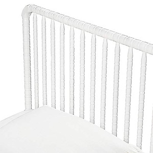 DaVinci Jenny Lind Twin-Bed with Wood Spindle Posts in White-Mattress Support Slats Included
