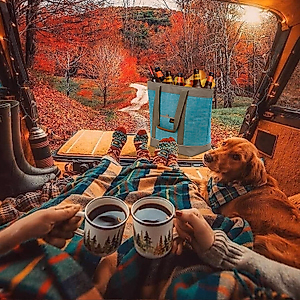 ifavo Premium Insulated Cooler Bag with HD Thermal Foam, Reusable Large Grocery Cooler Bag for Shopping Trip, Frozen and Hot Grocery Delivery,Outdoor Picnics,Beach Travel (Blue)