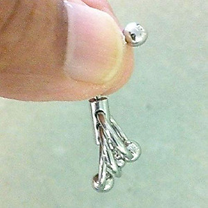 NAVIKO 14g TAP Dancer Barbell for VCH Piercing
