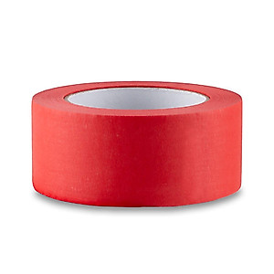 Lichamp Wide Red Painters Tape 2 inches, 1pc Medium Adhesive Red Masking Tape, 1.95 inches x 55 Yards