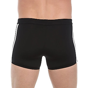 Speedo Men's Swimsuit Square Leg Splice , Speedo Black, Medium