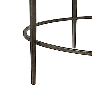 Hillsdale Marsala Metal Coffee Table, Gray with Brown Rub