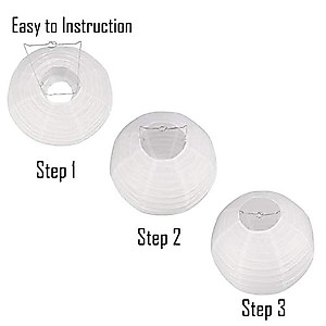 Auxbeam Electric Chinese Paper Lanterns Wishing Lanterns Floating Sky Lanterns for Memorial Party Anniversaries Festivals Birthday & Celebration Event (20pcs)