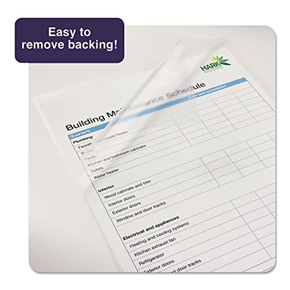Avery Self-Adhesive Laminating Sheets, 9" x 12", Permanent Adhesive, 10 Clear Laminating Sheets (73603)