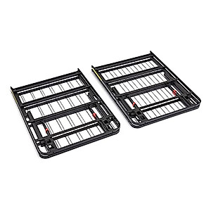 Amazon Basics Foldable Metal Platform Bed Frame with Tool Free Setup, 18 Inches High, King, Black