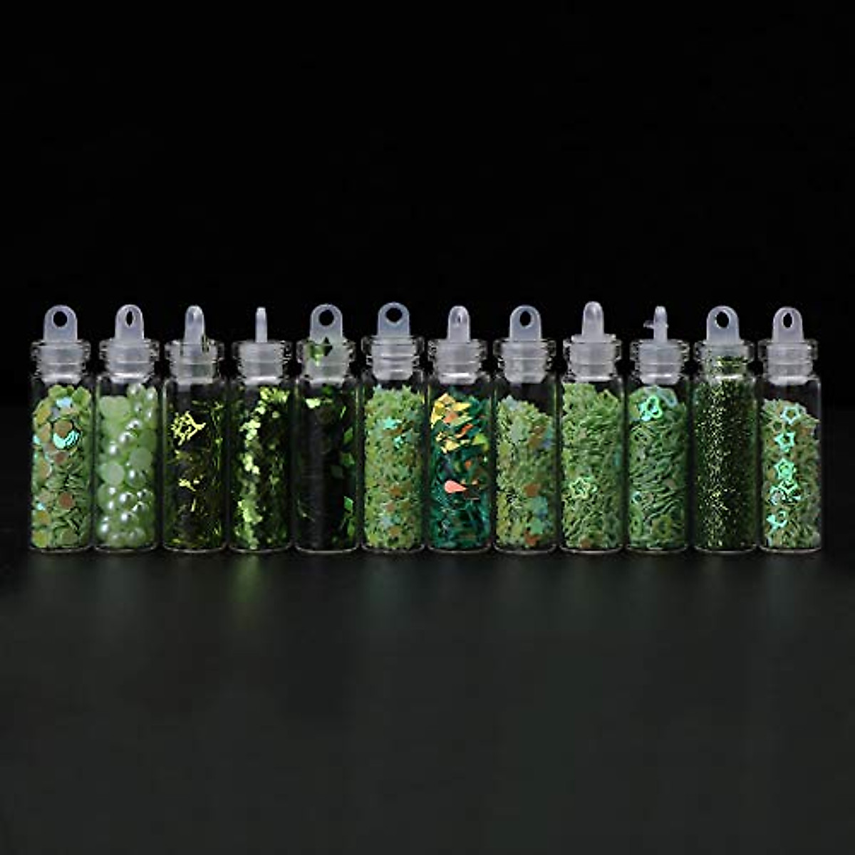 12 Bottle/Set Manicure Sequins Nail Art Glitter Sequins DIY Nail Beauty Filling Tools Nail Art Supplies for Eyes Makeup-603