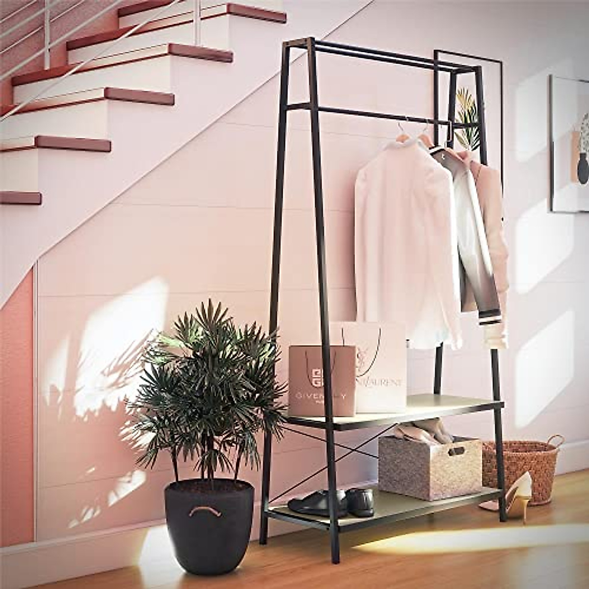 Ameriwood Home Drexel Closet Storage Rack, Pale Oak