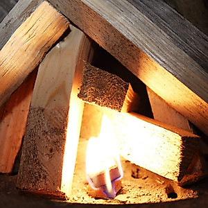 GreenSpark 100% Natural Firestarter, Fast Lighting, Long Burn, Waterproof, Safe for Indoor/Outdoor Use