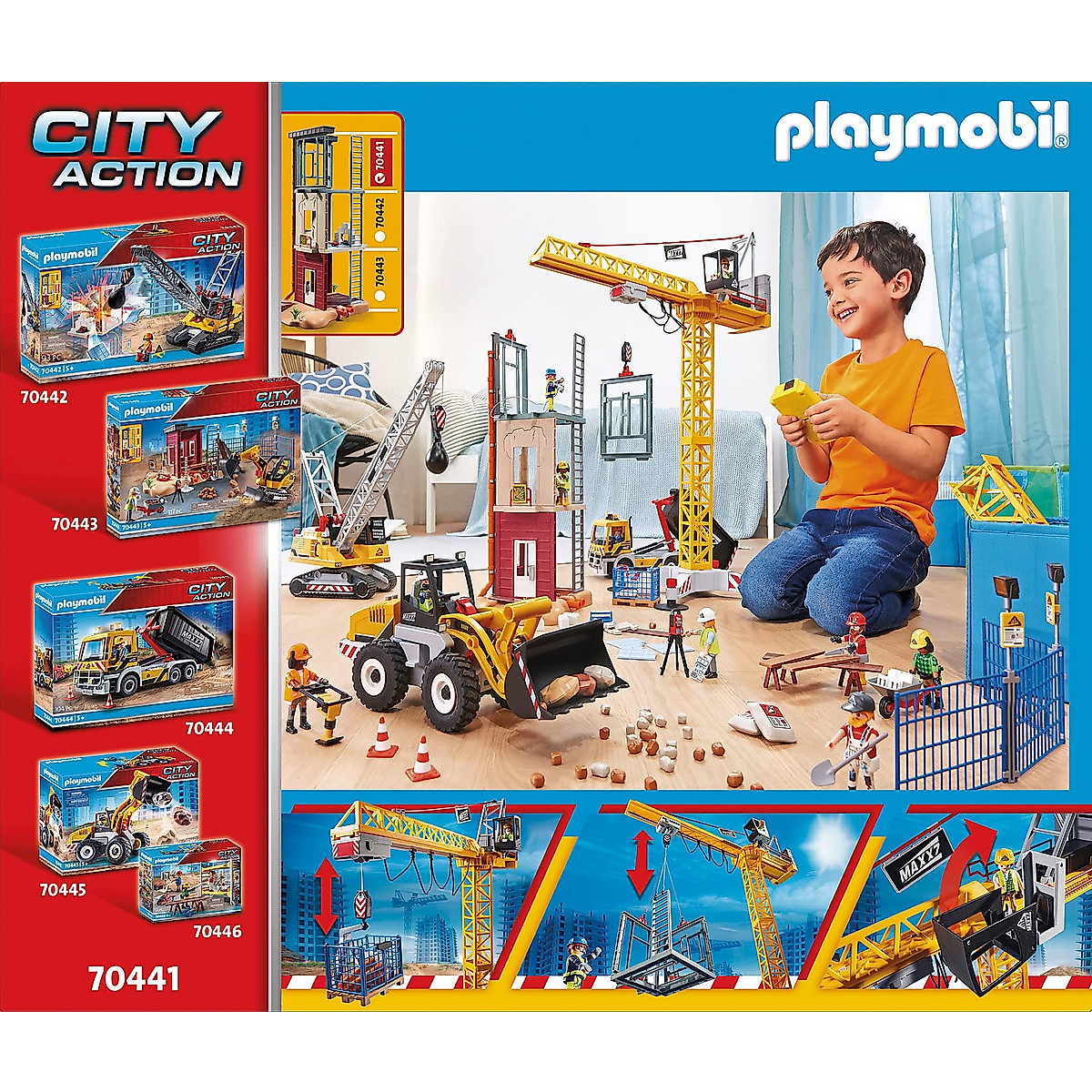 Playmobil RC Crane with Building Section