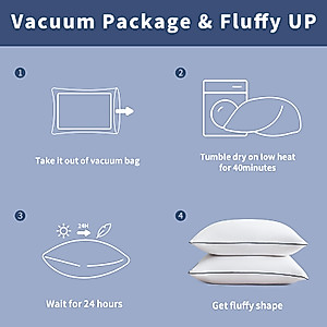 Mr.Ye Bed Pillows for Sleeping King Size 2 Pack Premium Luxury Hotel Quality Soft Pillows Down Alternative Filling for Back, Stomach or Side Sleepers, 20 x 36 Inches