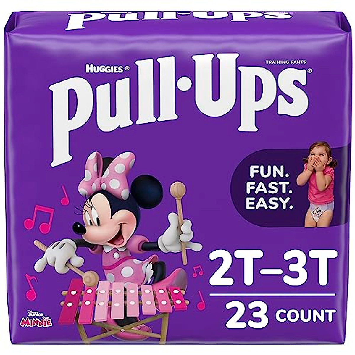 Pull-Ups Girls' Potty Training Pants, Size 4, 2T-3T, 23 Ct