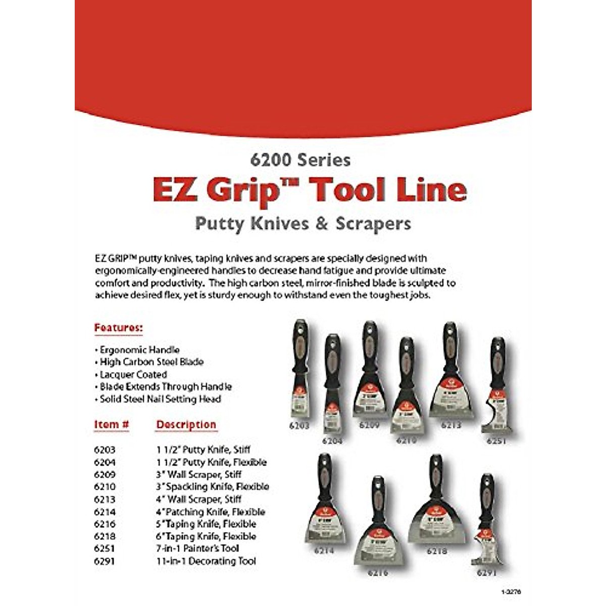 Red Devil 6251 EZ Grip Multi-Purpose Painter's Tool, 3"