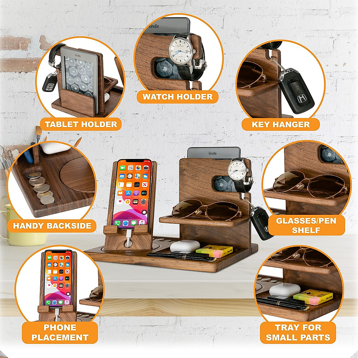 Taidesor Custom Dad Jokes Rad Jokes Clinton mens gift box desk organizer tray, Personalized best boyfriend gifts desk organizers for kids, Engraved spiritual gifts for men