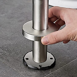 HAIZHEN Bathroom Handicap Rails Grab Bar, L Shape Stainless Steel Toilet Support Rail,Shower Assist Aid Handrails Hand Grips for Elderly/Disabled / Children/Pregant Women