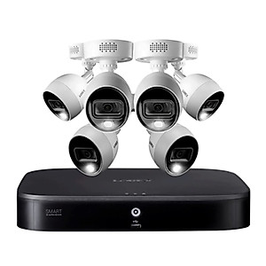 Lorex 4K 8-Channel 2TB Wired DVR System with 6X Active Deterrence Bullet Cameras