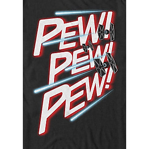 Star Wars Men's Warner Bros His Mark Premium Soft Hand Solid Tee, Black, XXX-Large