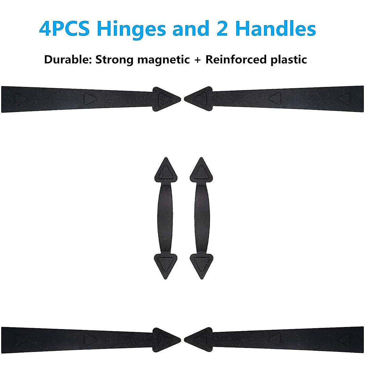 Garage Door Accents Magnetic Handle Hinges Kit Faux Garage Hardware Kit Creative Magnets Garage Door Hardware Decoration