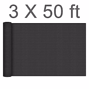 3FT x 50 FT Premium Garden Non Woven Weed Barrier Landscape Fabric Heavy Duty Weed Block Control Garden Cover