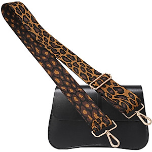 GINJKGO Purse Straps Replacement Crossbody - Bag Shoulder Strap for Handbags, Wide Crossbody Straps for Purses Guitar Leopard for Her
