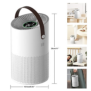 Air Purifiers for Home Large Room Dust Smart Hepa Air Purifier with 10000mAh Battery