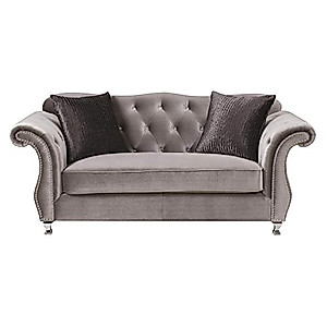 Coaster Furniture Living Room Sofa Love Seat Silver 551162