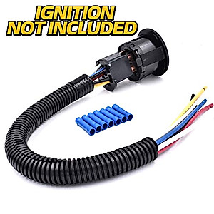 HD Switch Starter Ignition Switch Wire Harness Connector Repair Kit Replaces John Deere Mowers D100 D105 D110 D120 D125 D130 D140 D150 D155 D160 D170 Lawn Mower Garden Tractors