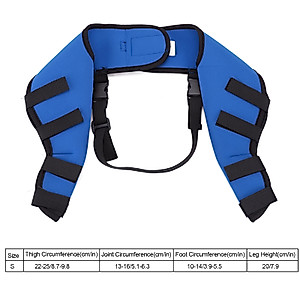 Tnfeeon Dog Knee Brace, Leg Brace Ligament Injury Joint Pain and Muscle Sore Adjustable Rear Support for Knee Dislocation Pet Knee Brace Recommended for Dog (S)