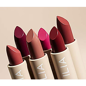 ILIA - Color Block Lipstick | Non-Toxic, Vegan, Cruelty-Free, Clean Makeup (Wild Aster (Berry Brown With Cool Undertones))