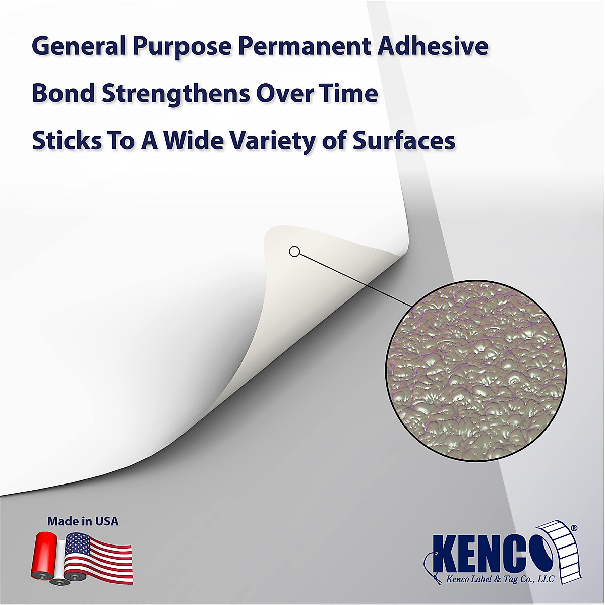 800522-125 Compatible KENCO® Brand 2.25 inch x 1.25 inch with perf Direct Thermal Labels to fit Eltron or Zebra Printers. 1 in. Core, 1,135 Labels Per Roll, 12 Rolls Per Case