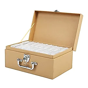 novelinks Photo Case 4" x 6" Photo Storage Box with Handle - 10 Inner Picture Storage Container Photo Organizer Case Picture Box Storage Photo Craft Keeper