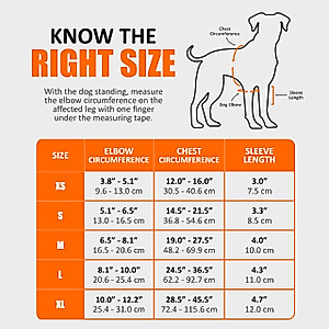 NeoAlly Dog Elbow Brace Protector Pads for Canine Elbow and Shoulder Support Elbow Hygroma, Dysplasia, Osteoarthritis, Elbow Calluses, Pressure Sores and Shoulder Dislocation (Left Leg, Large)