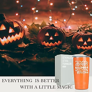 Onebttl Halloween Gifts for Women, Hostess, 20oz Travel Tumbler, Funny Cup for Halloween Lovers, Party's Owner, Party Supplies - Halloween Witches