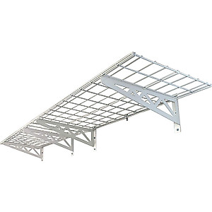 SafeRacks Wall Shelves - 2 Pk 18"x48" Wall Mountable Shelving Unit for Storage Rack, Pantry Shelves, Utility Shelving, Heavy Duty Shelves w/ 4 Versatile Accessory Hooks, 500lbs Capacity, White