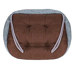 HKSICHENGKEJI Cute Crown Chair Cushions Desk Seat Cushion Waist Support Backrest High Back Chair Pad Cushion Cozy Crown Plush Seat Cushion Office Chair Car Home Seat Pad