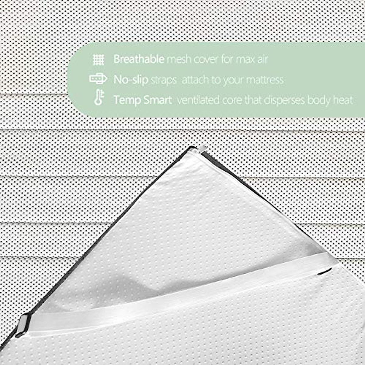 LINCELLI Extra-Luxurious 4-Inch Quilted Double-Layer Memory Foam Mattress Topper, Full Size