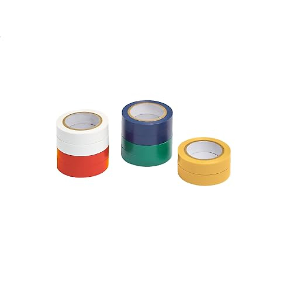 Amazon Basics Electrical Tape, 1/2-inch by 6.66 yard, Multi-Color, 10-Pack, Great for General Home&DIY, Automotive, Electrical, Labeling and Craft Project