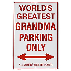 Worlds Greatest Grandma Parking Only, 8 x 12 in