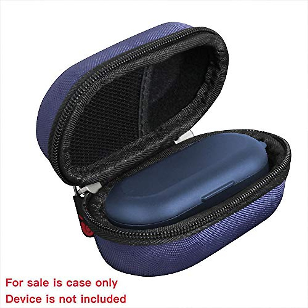 Hermitshell Hard Travel Case for TOZO T10 TWS Bluetooth 5.0 Earbuds True Wireless Stereo Headphones (Dark Blue+Black Zipper)