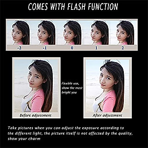 16MP Digital Camera Long Focus Camera HD 2.4 Inch LCD Screen Digital Zoom Anti-Shake Face Detection Digital Camera Small Camera for Teens Students Boys Girls Adults