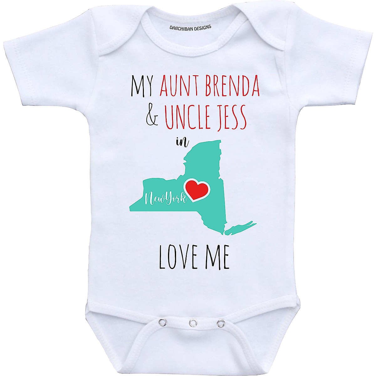 Daiichiban Designs My Aunt and Uncle love me baby clothes (3 months)