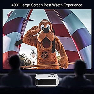 5G WiFi Bluetooth Projector, Support 1080P HD Mini Projector, Portable Outdoor Projector with Bag, Home Theater Video Projector, HDMI, USB, VGA, PC, TV Box, iOS & Android Phone